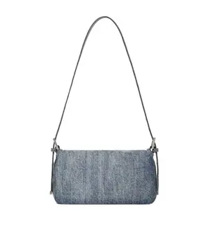 Fendi Baguette 26424 Denim Bag