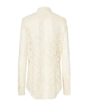 Fendi Peonia Lace Shirt - Ivory