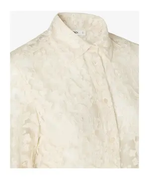 Fendi Peonia Lace Shirt - Ivory
