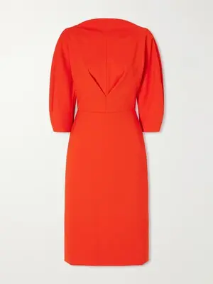 Carolina Herrera Stretch-wool Midi Dress
