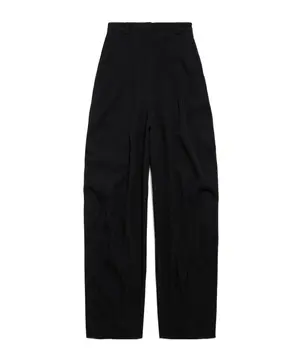 Balenciaga High Waist Barrel Pants - Black