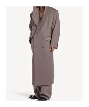 Balenciaga Hooded Tailor Coat - Smoke