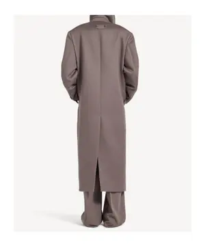 Balenciaga Hooded Tailor Coat - Smoke