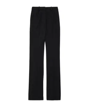 Balenciaga High Waist Slim Pants - Black