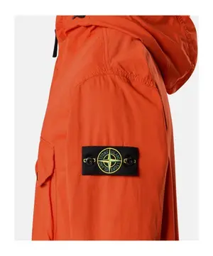 Stone Island Comfort-fit Hooded Zip-up Overshirt With Chestpockets