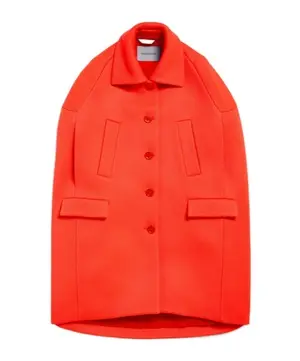 Balenciaga Cape Coat - Orange