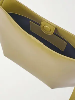 JIL SANDER Kante Leather Shoulder Bag - Yellow