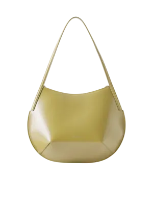 JIL SANDER Kante Leather Shoulder Bag - Yellow