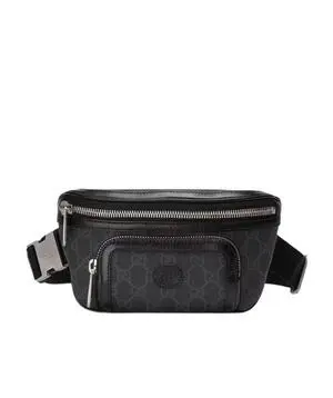 Gucci Gg Supreme Belt Bag - Black