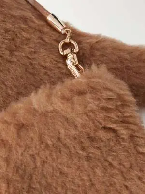 Max Mara Ombrat2 Wool And Silk-blend Gloves