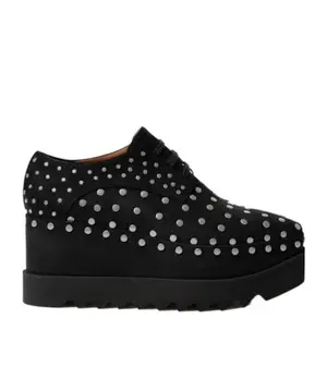 Stella McCartney Elyse Studded Derby Shoes - Black