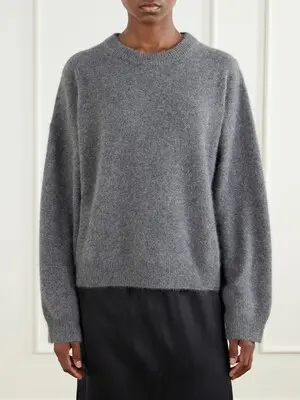 Loulou De Saison Tristan Yak And Wool-blend Sweater - Gray