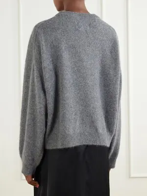 Loulou De Saison Tristan Yak And Wool-blend Sweater - Gray