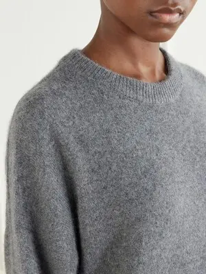 Loulou De Saison Tristan Yak And Wool-blend Sweater - Gray