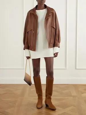 AeydĒ Medea Suede Knee High Boots - Brown