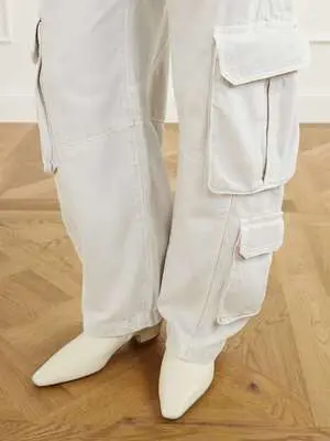 AGOLDE Ambika Utility Cotton-blend High-waist Wide-leg Jeans