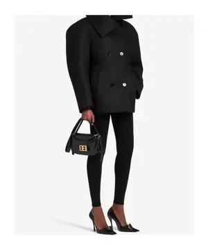Balenciaga High Collar Peacoat