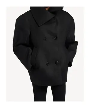 Balenciaga High Collar Peacoat