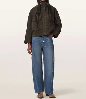 ALLSAINTS Exposedbutton Barrelleg Jeans