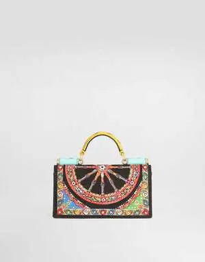Dolce & Gabbana Carretto-print Canvas Phone Bag