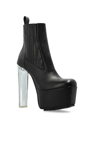 Rick Owens Platform High-heeled Ankle Boots