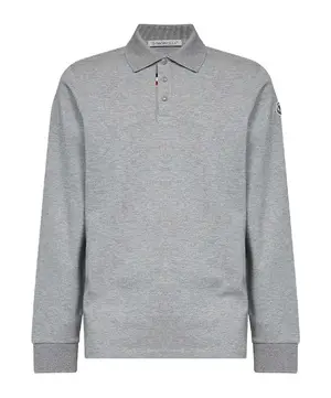 Moncler Long-sleeve Polo Shirt