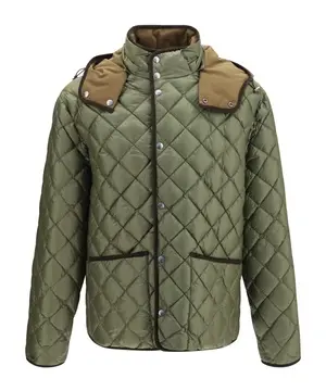 Moncler Long-sleeved Down Jacket - Green