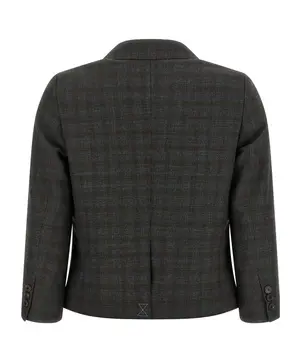 Dries Van Noten Checked Wool Blazer