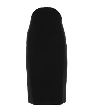 JIL SANDER Wool Skirt - Black