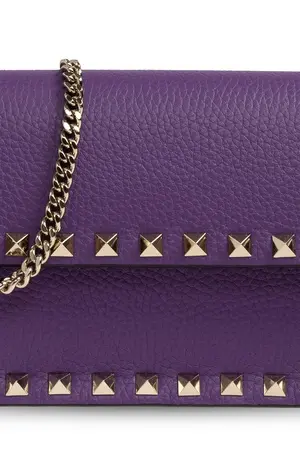 Valentino Garavani Rockstud Chain Wallet