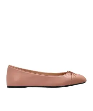 Valentino Garavani Ballerinas Vlogo Signature In Nappa 05mm - Pink