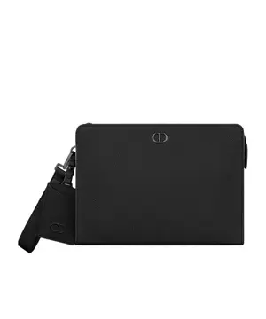 Dior Cd Icon A5 Triangle Pouch - Black