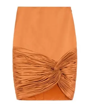 Valentino Garavani Pleated Skirt - Orange