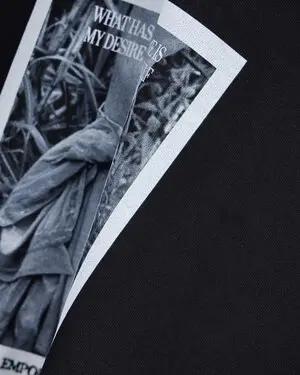 Emporio Armani Photographic Print Cotton Jersey Sweatshirt