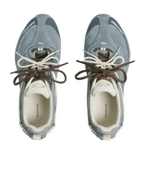 Balenciaga Radar Velvety Sneaker In Grey/off White/brown