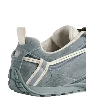 Balenciaga Radar Velvety Sneaker In Grey/off White/brown