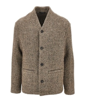 Emporio Armani V-neck Casual Jacket - Brown