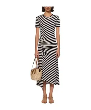 Rabanne Crewneck Shortsleeve Dress