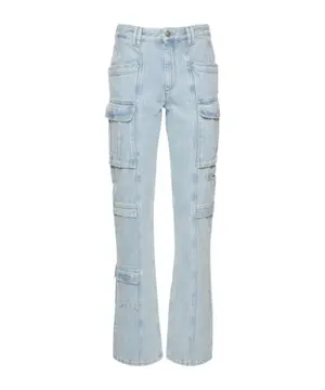 Isabel Marant Étoile Highwaist Straightleg Loose Pants - Gray