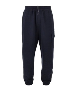 Emporio Armani Drawstring Casual Pants - Black