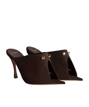 Balenciaga Midnight City Mule In Testa Di Moro