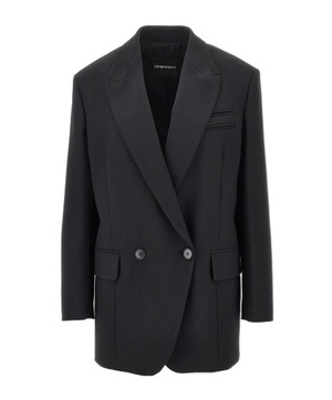 Emporio Armani Long-sleeve Blazer - Black