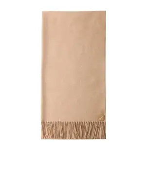 Prada Silk And Cashmere Scarf - Caramel