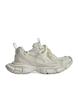 Balenciaga 3xl Tulle Sneaker In Grey/yellow - Gray/yellow