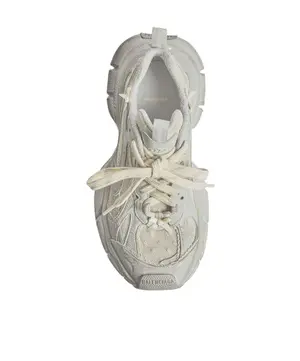 Balenciaga 3xl Tulle Sneaker In Grey/yellow