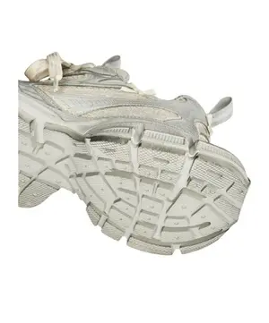 Balenciaga 3xl Tulle Sneaker In Grey/yellow