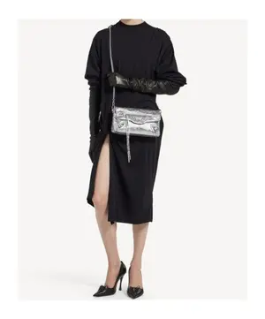 Balenciaga Le City Clutch With Chain