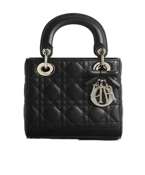 Dior Sac Lady Mini À Chaîne - Black