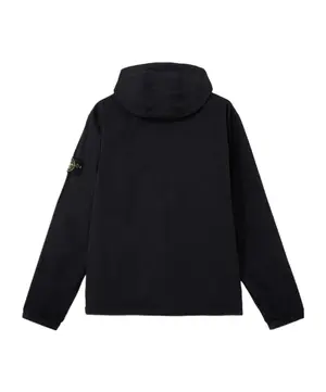 Stone Island Comfort-fit Hooded Zip-up Overshirt With Chest Pockets
