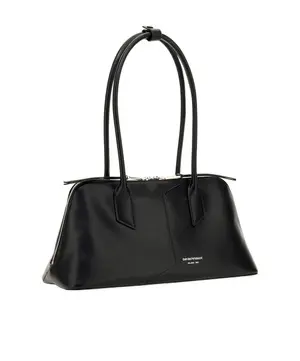 Emporio Armani Handbag In Smooth Leather With Top Handles And A Zip Closure